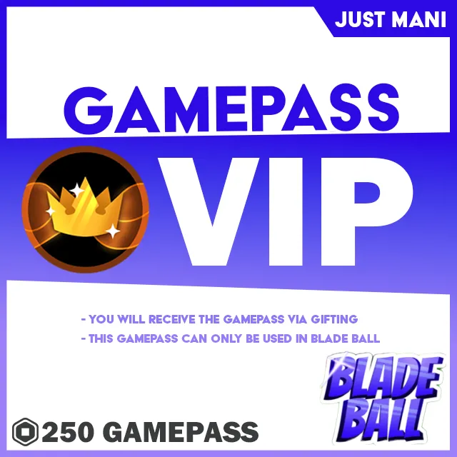 Blade Ball VIP Gamepass - Other Game Items - Gameflip