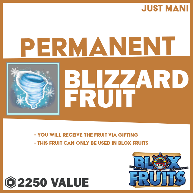Blox Fruits Blizzard Fruit - Game Items - Gameflip
