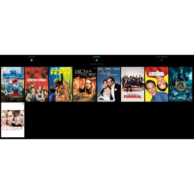 Sony Movie Reward Pick One MA Redeem: Center Stage, Closer, The ...