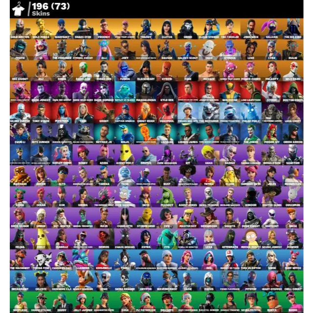 [PC/PSN/XBOX] 196 SKINS | OG STW🔥GOLD KRATOS | GOLD MIDAS | JOHN WICK ...
