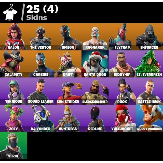 [PC/PSN/XBOX] 25 SKINS 🔥 OMEGA + DRIFT + THE VISITOR + RAGNAROK ...