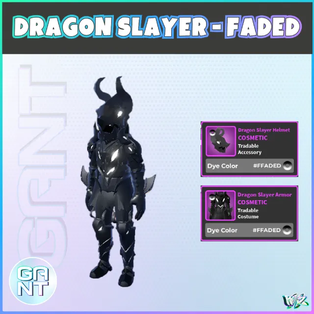 Dragon Slayer - FADED Set - World Zero Game Item - Gameflip