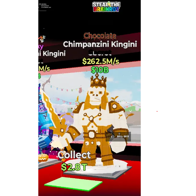 Fortnite: Steal the Brainrot - Chocolate Chimpanzini Kingini 262,5m/s ...