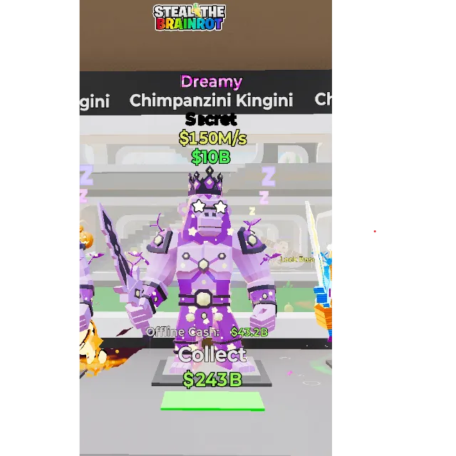 Fortnite: Steal the Brainrot - Dreamy Chimpanzini Kingini 150m/s ...