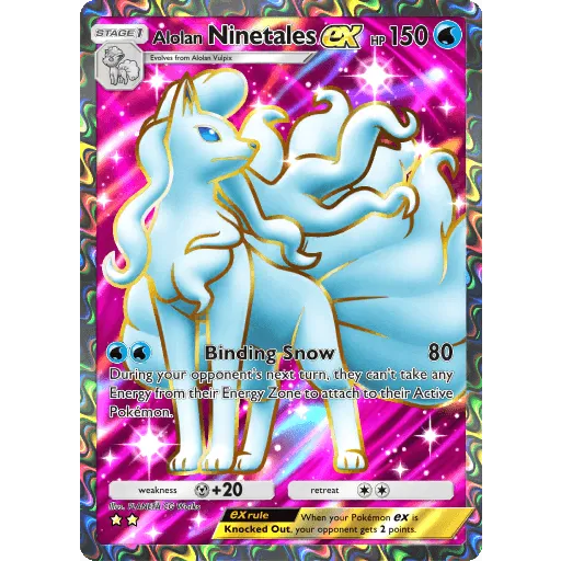 Alolan Ninetales EX Full Art 2 Stars Pokemon TCG Pocket - Pokémon ...