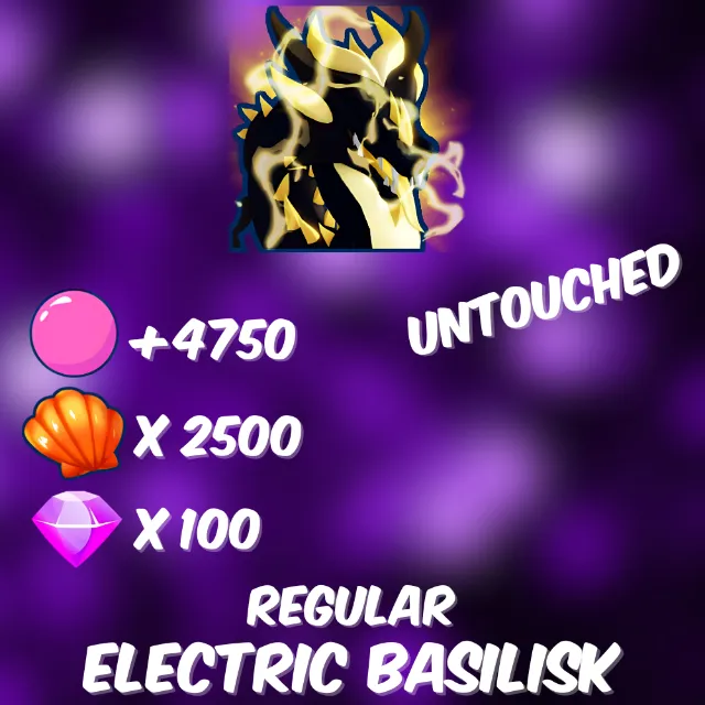 Electric Basilisk - BGSI - Bubble Gum Simulator Game Item - Gameflip