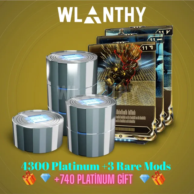 [ALL PLATFORM]🎁 💎5040 Platinum 💎(4300 +740)🎁 + 3 Rare Mods | Fast-Safe ...