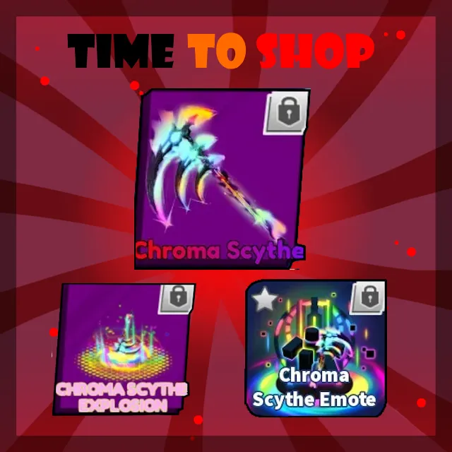 CHROMA SCYTHE - Blade Ball Game Items - Gameflip