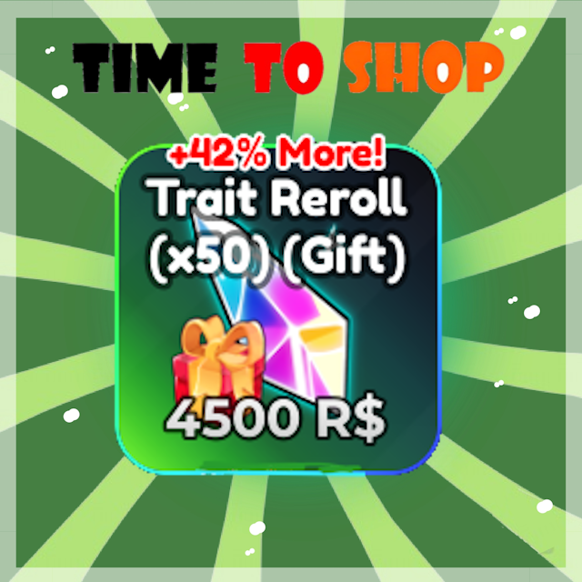 TRAIT REROLL - Anime Adventure Game Items - Gameflip