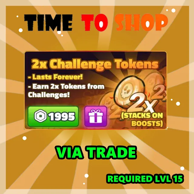 2X CHALLENGE TOKENS SPONGEBOB TD - Game Item - Gameflip