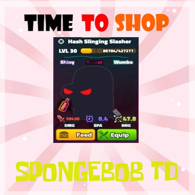 Spongebob Tower Defense | Shiny Wumbo Secret Trait Hash Slasher ...