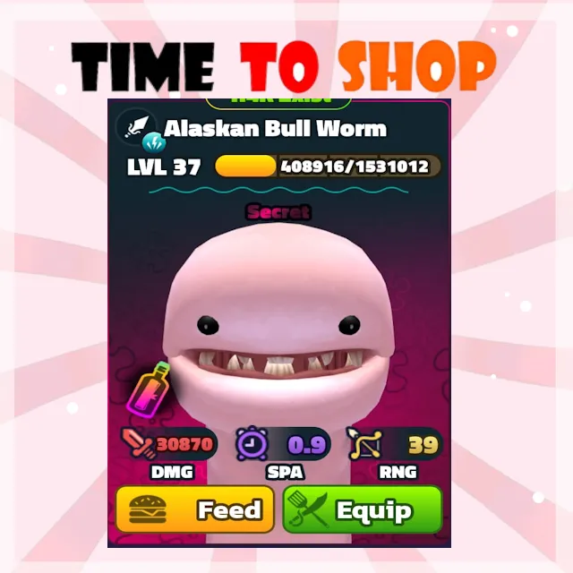 Spongebob Tower Defense | Secret Trait Alaskan Bull Worm - SpongeBob ...