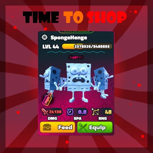 Spongebob Tower Defense SPONGEHENGE - Game Item - Gameflip
