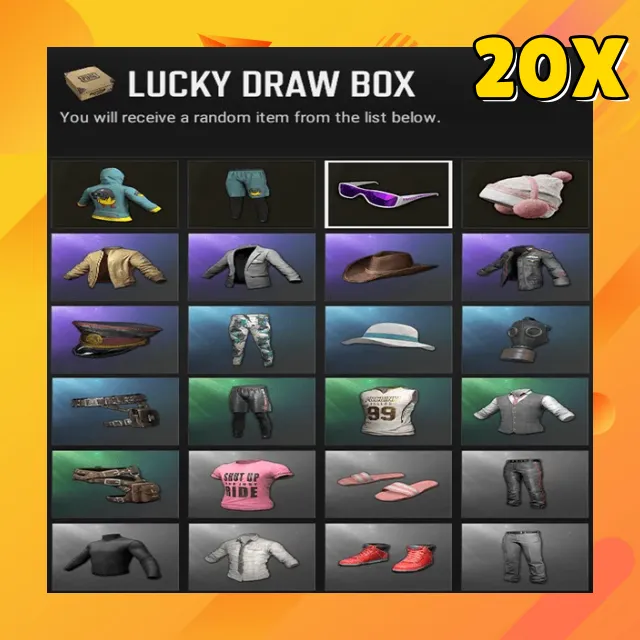 PUBG LUCKY DRAW BOX Crate 20x - PUBG Game Item - Gameflip