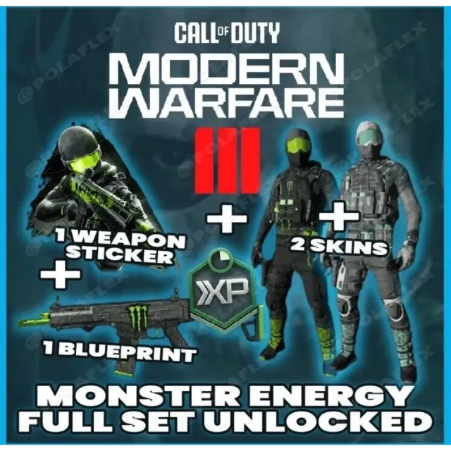 COD MW3 MONSTER ENERGY BUNDLE - Call of Duty Game Items - Gameflip