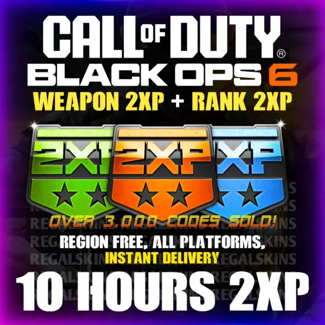 COD BLACK OPS 6 10 HOURS RANK XP + 10 HOURS WEAPON XP - Other Game Item ...