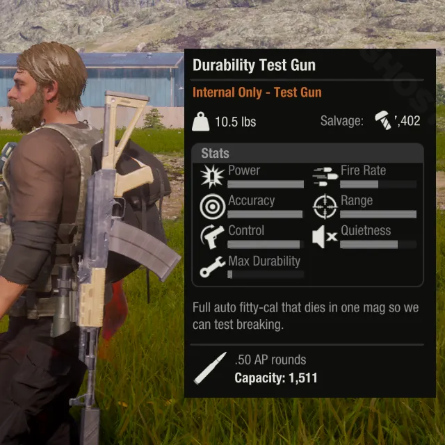 Weapons | Durability Test Gun - State of Decay 2 Game Item - Gameflip