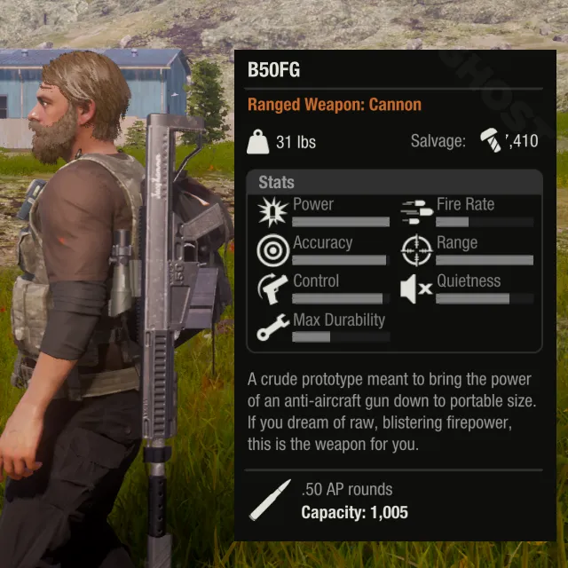 Weapons | TEN B50FG Modded - State of Decay 2 Game Items - Gameflip