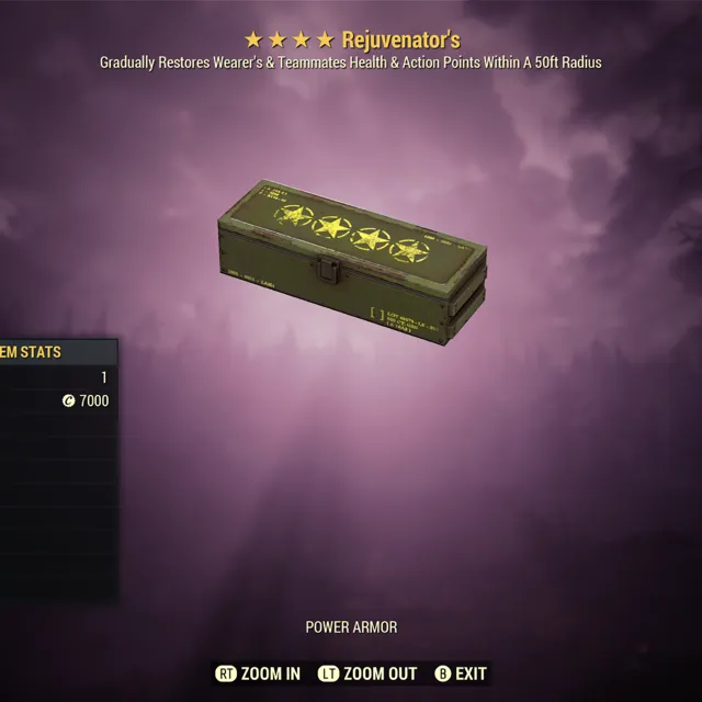 Rejuvenators Mod - Fallout 76 Game Items - Gameflip