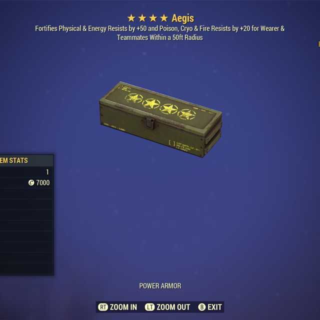 Aegis Mod - Fallout 76 Game Item - Gameflip