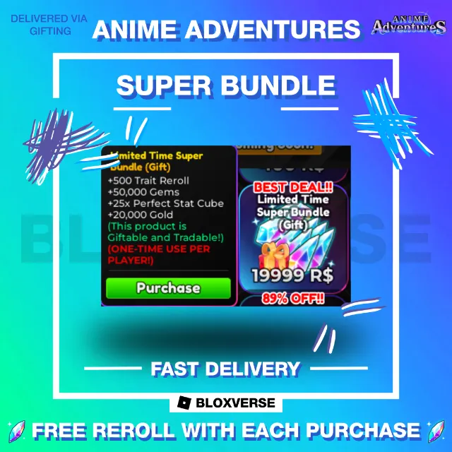 Anime Adventures Limited Super Bundle - Anime Adventure Game Items ...