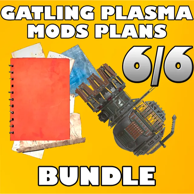 Gatling Plasma Mods Plans - Fallout 76 Game Item - Gameflip