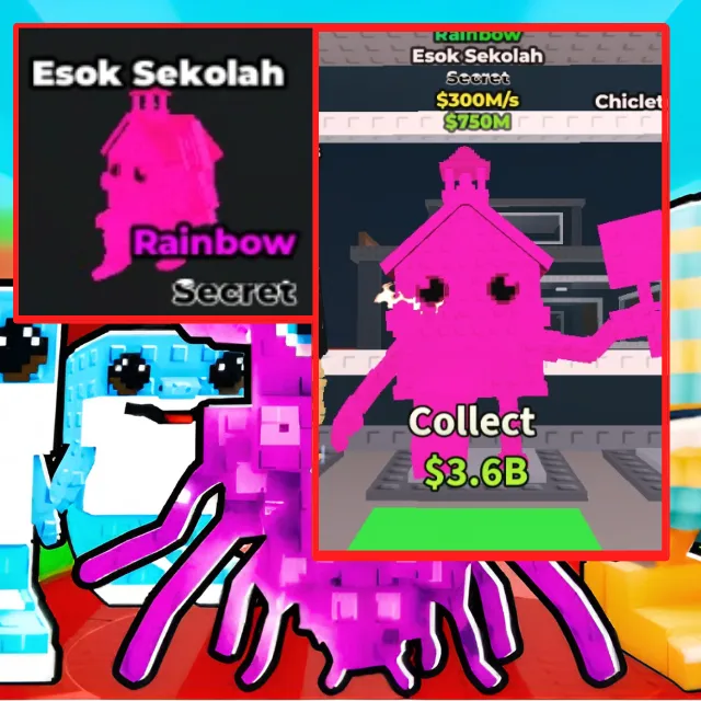 Rainbow Esok Sekolah - Steal a Brainrot Game Item - Gameflip