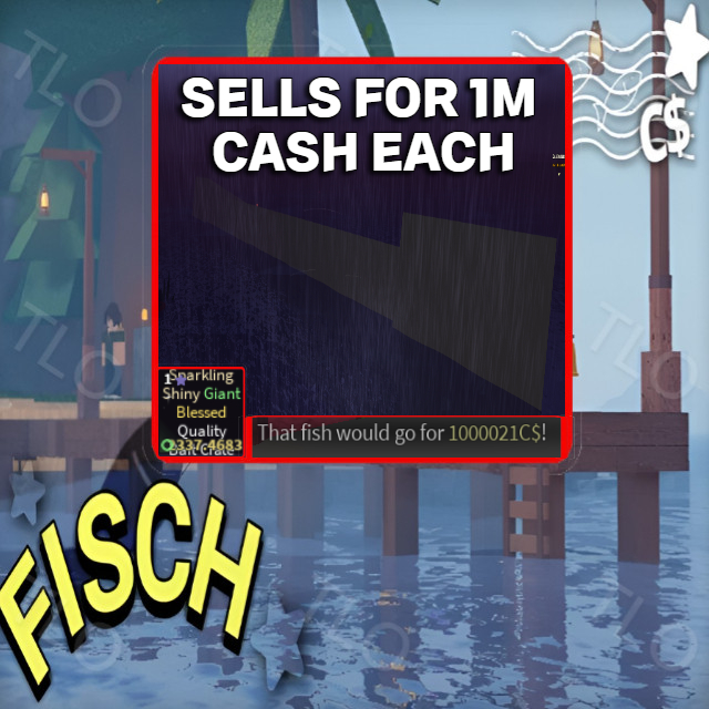 SPARKLING SHINY GIANT BLESSED QUALITY BAIT CRATE | FISCH - Other Game ...