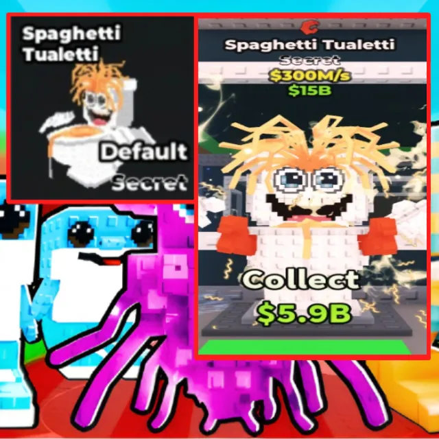 Spaghetti Tualetti 300M/s - Steal a Brainrot Game Item - Gameflip
