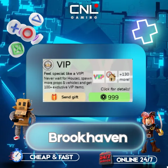 Brookhaven > VIP [999R] - Roblox Game Item - Gameflip