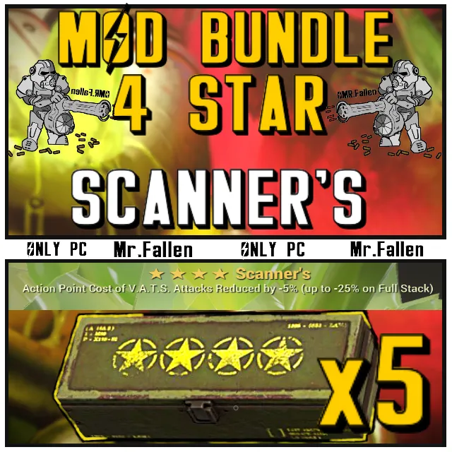 SCANNER'S MOD BOX BUNDLE (X5)⭐⭐⭐⭐ - Fallout 76 Game Item - Gameflip