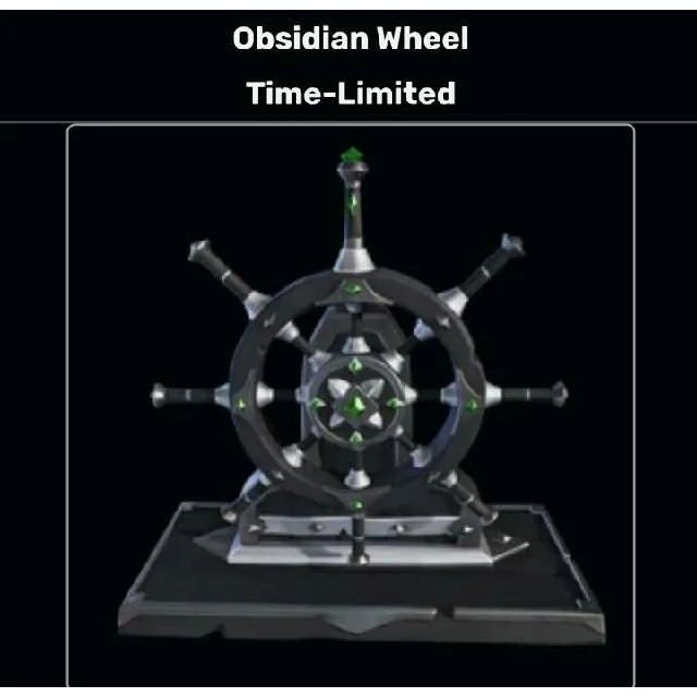 Obsidian Wheel - Sea of Thieves Game Item - Gameflip