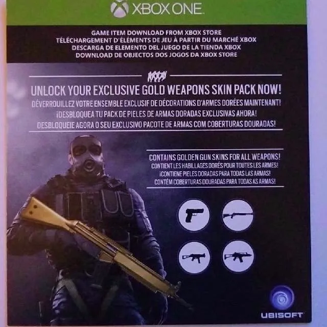 Rainbow Six Siege Gold Weapon Skins - XBox One Spiele - Gameflip