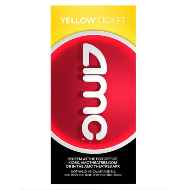 1 AMC Yellow Ticket - Other Gift Card - Gameflip