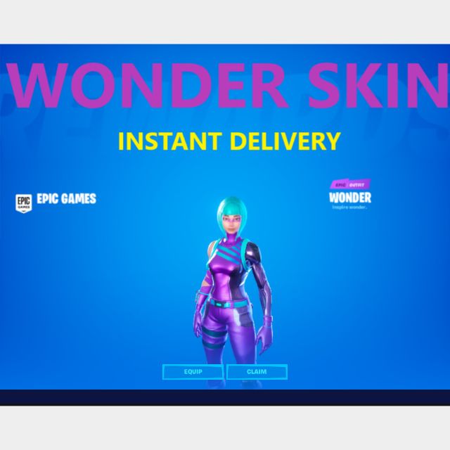 Code | Wonder skin - Instant - Other Games - Gameflip