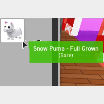 Adopt Me - Snow Puma (Full Grown) - Game Items - Gameflip