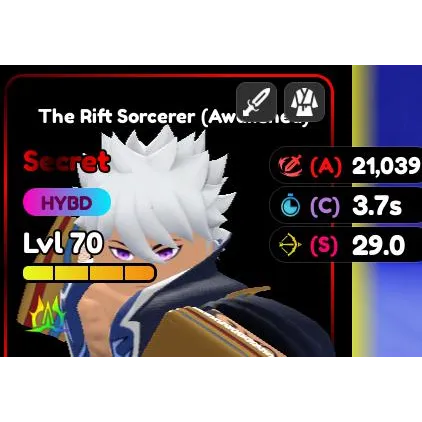 ALMIGHTY THE RIFT SORCERER / GOJO EV - Anime Defenders Game Items ...