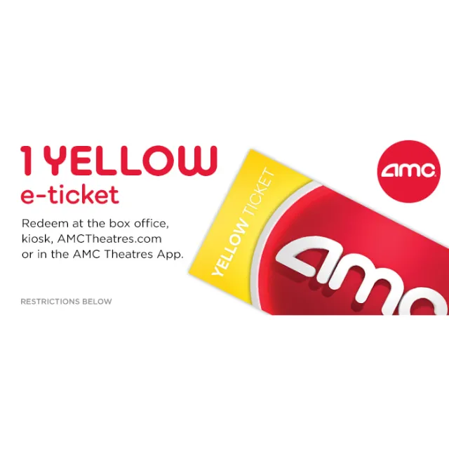 1 AMC Yellow Ticket - Other Gift Card - Gameflip