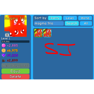 Pet | 2 Magma Trio BGS - Game Items - Gameflip