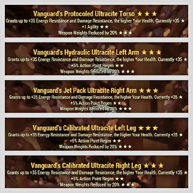 Van Wwr Ap Ultracite - Fallout 76 Game Items - Gameflip