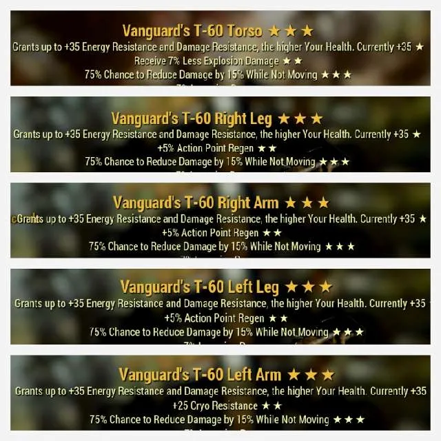 Apparel | Van Sent T60 - Fallout 76 Game Items - Gameflip