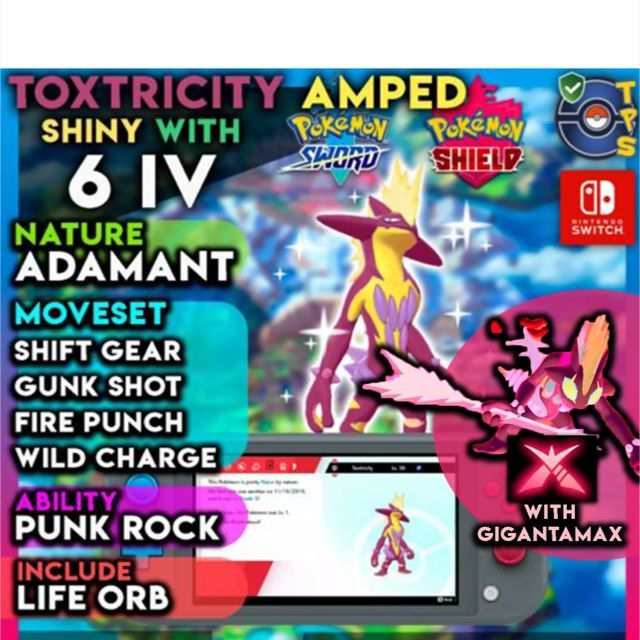 Toxtricity | 6iv Shiny Gmax Battle - Game Items - Gameflip