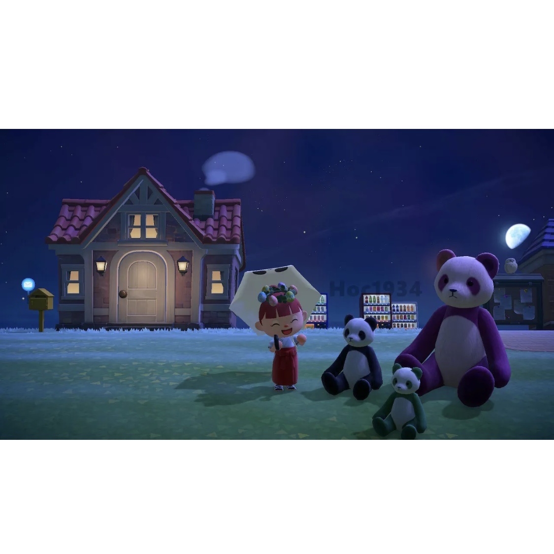 Animal Crossing New Horizons 3 Pcs Panda Set with Panda Umbrella In ...