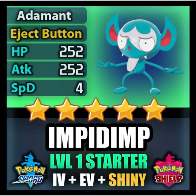 Impidimp | Ultra Shiny Battle Ready - Pokémon Sword and Shield Game ...