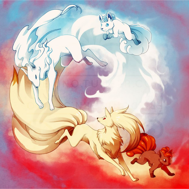 Alolan Ninetales | Shiny Vulpix n Ninetales Combo bundle of 4 - Game Items - Gameflip