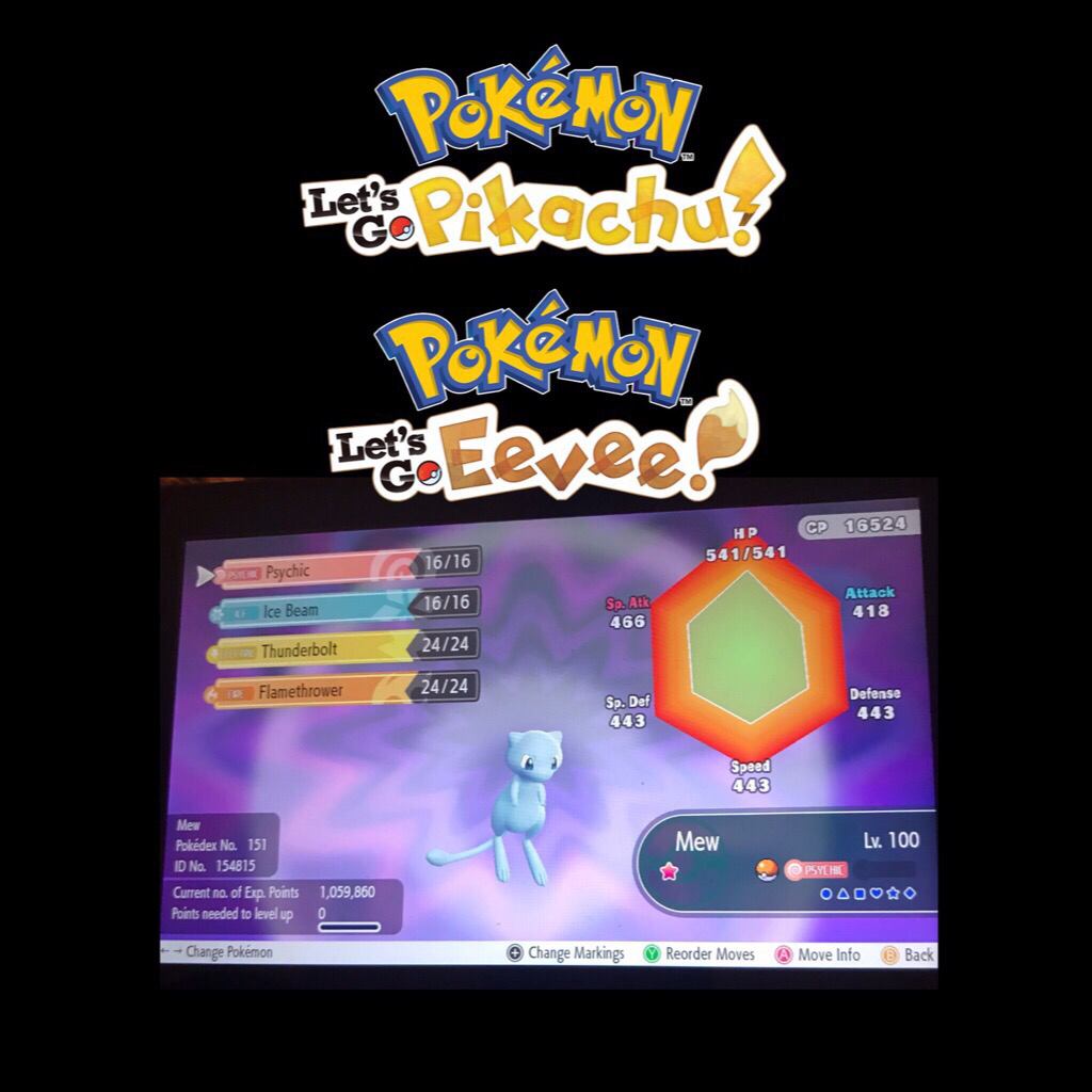 Mew | Shiny Mew - Pokémon: Let's Go ไอเทมในเกม - Gameflip