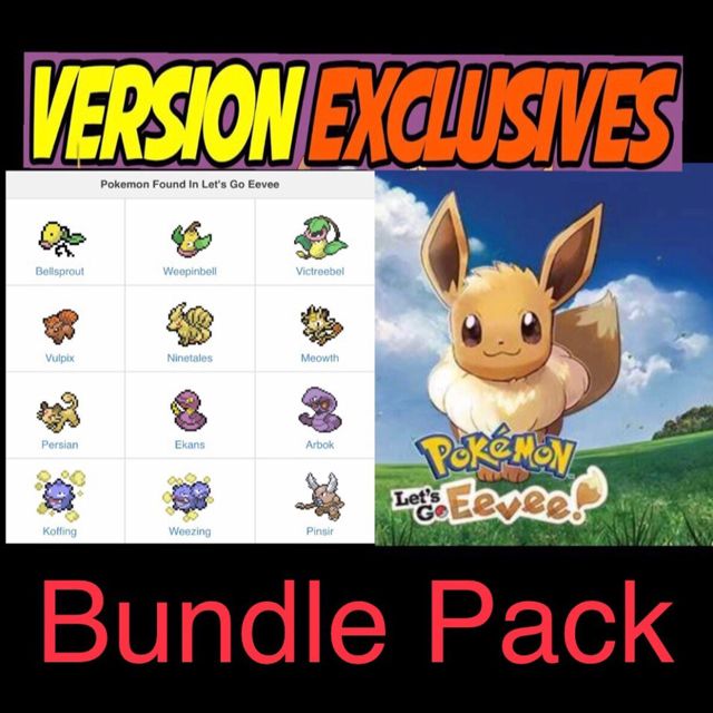 Bundle Eevee Exclusive Pokemon Bundle Pack Game Items Gameflip