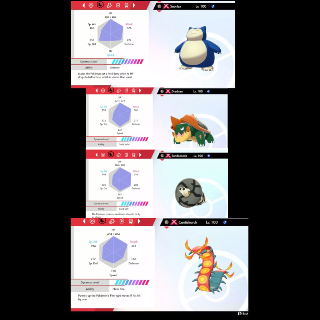 Bundle | ALL 7 RANKED COMPETITIVE GMAX POKEMON - Pokemon Sword & Shield ...