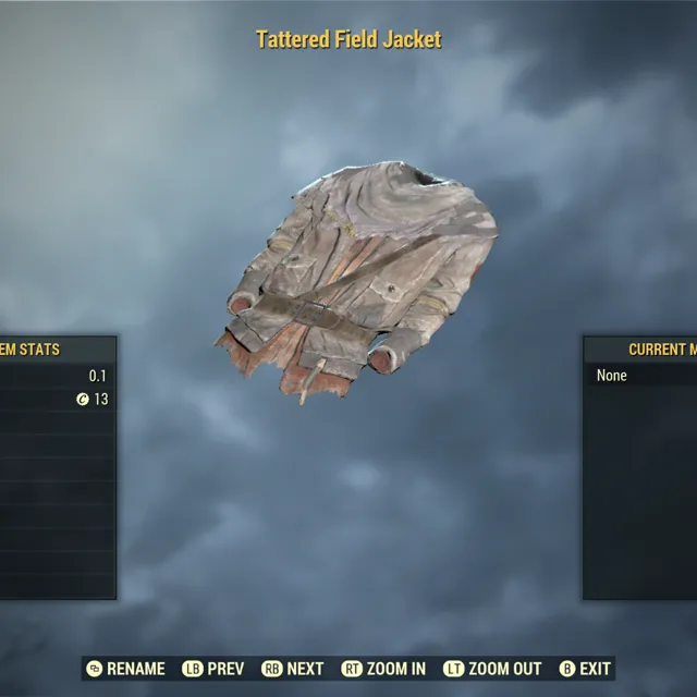 Apparel | Tattered Field Jacket - Fallout 76 Game Items - Gameflip