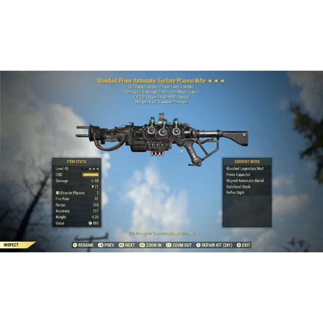 b5025 aligned auto enclave - Fallout 76 Game Items - Gameflip